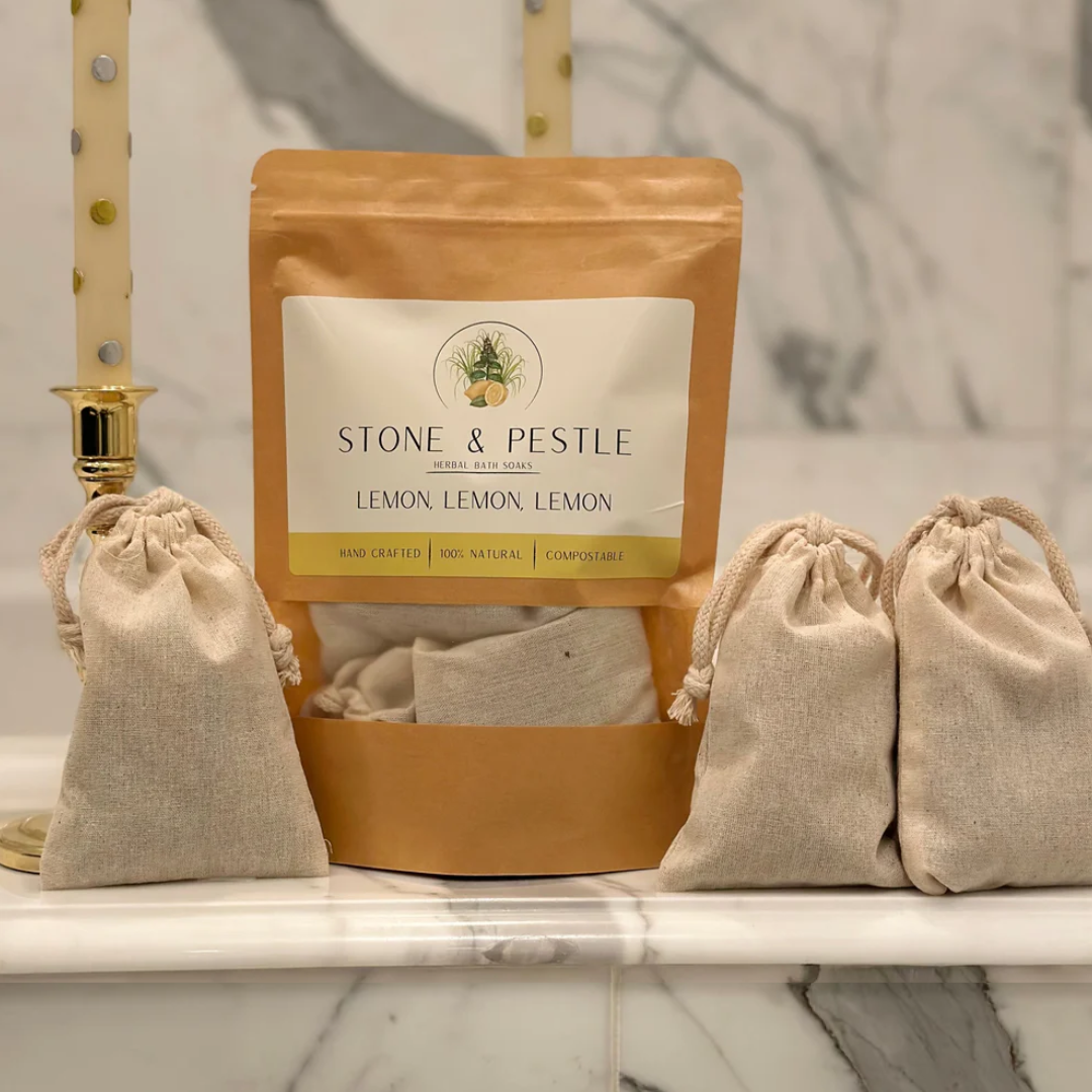 Lemon, Lemon, Lemon | 3 Bath Soaks – Stone and Pestle